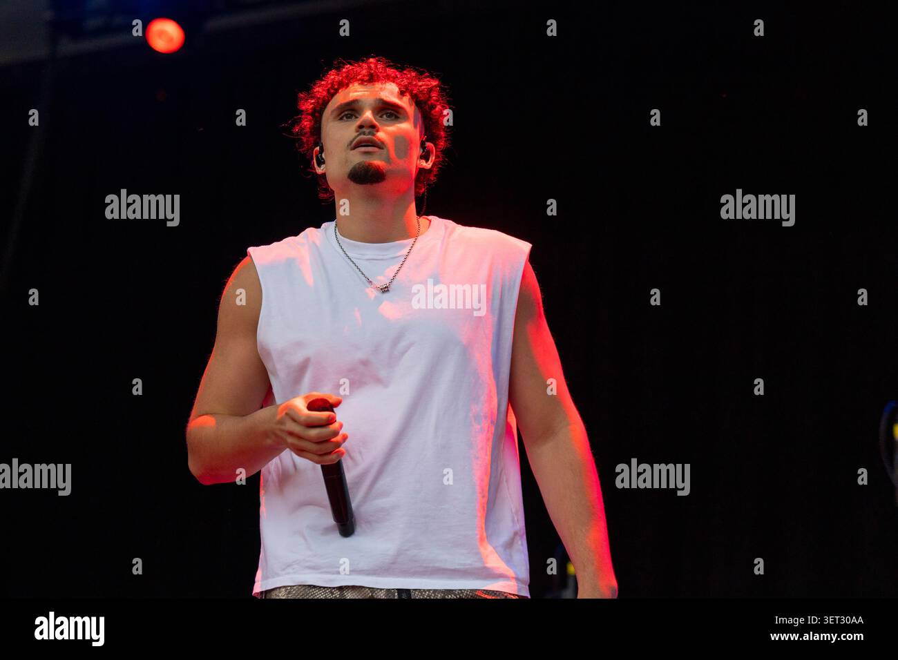 Musician Adrien Nunez during the Summerfest Music Festival on June 19 ...