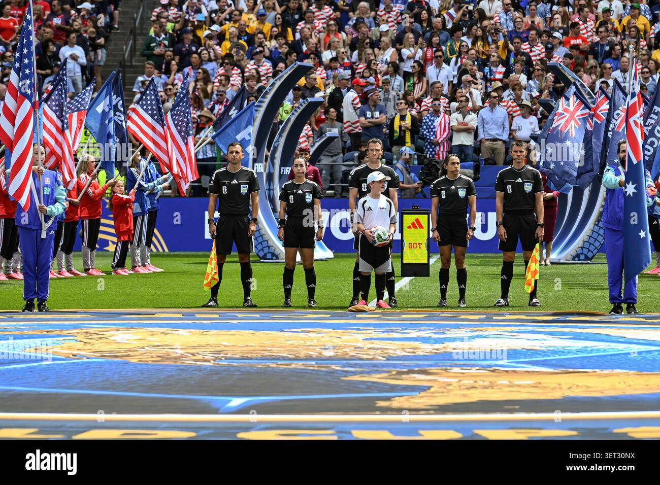 June 19, 2026: The officiating crew during the opening ceremony before ...
