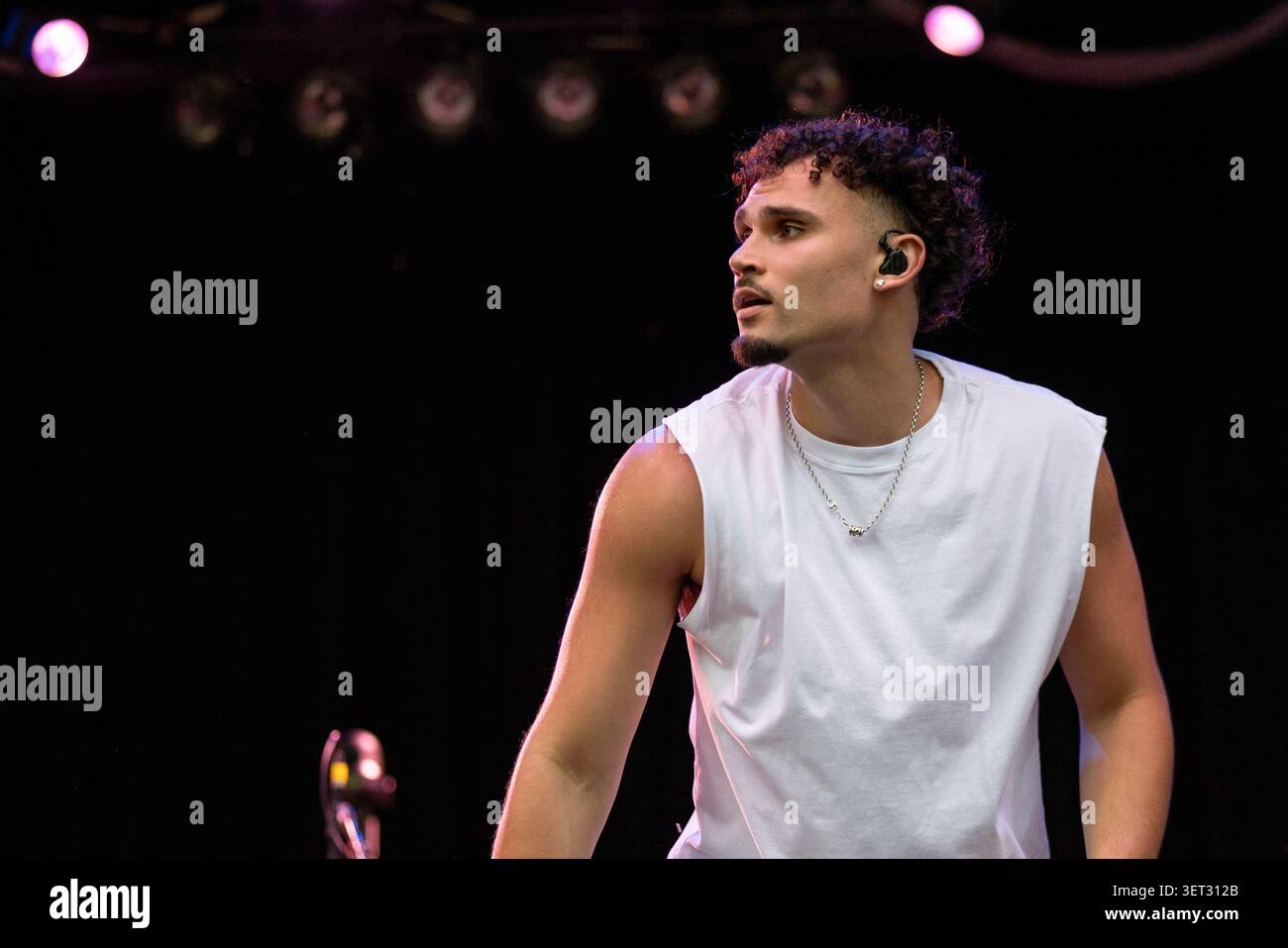 Musician Adrien Nunez during the Summerfest Music Festival on June 19 ...