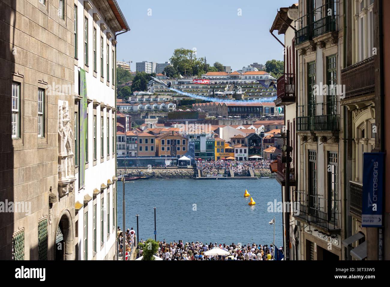Porto, Portugal, 20 June 2026. Spectators gather along the Douro River ...