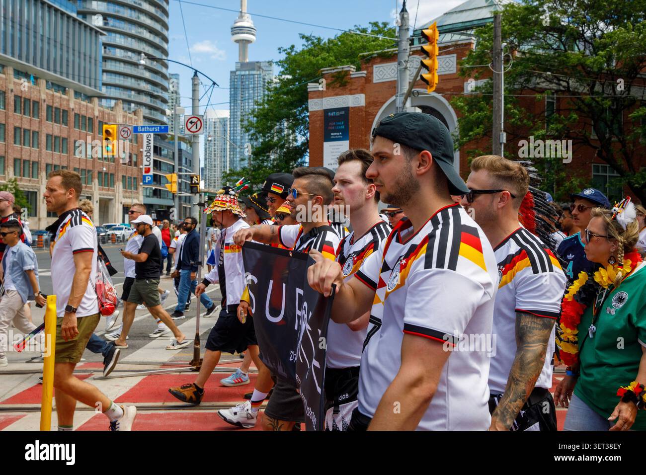Toronto, Canada. 20 June, 2026. German fans march from Amsterdam ...