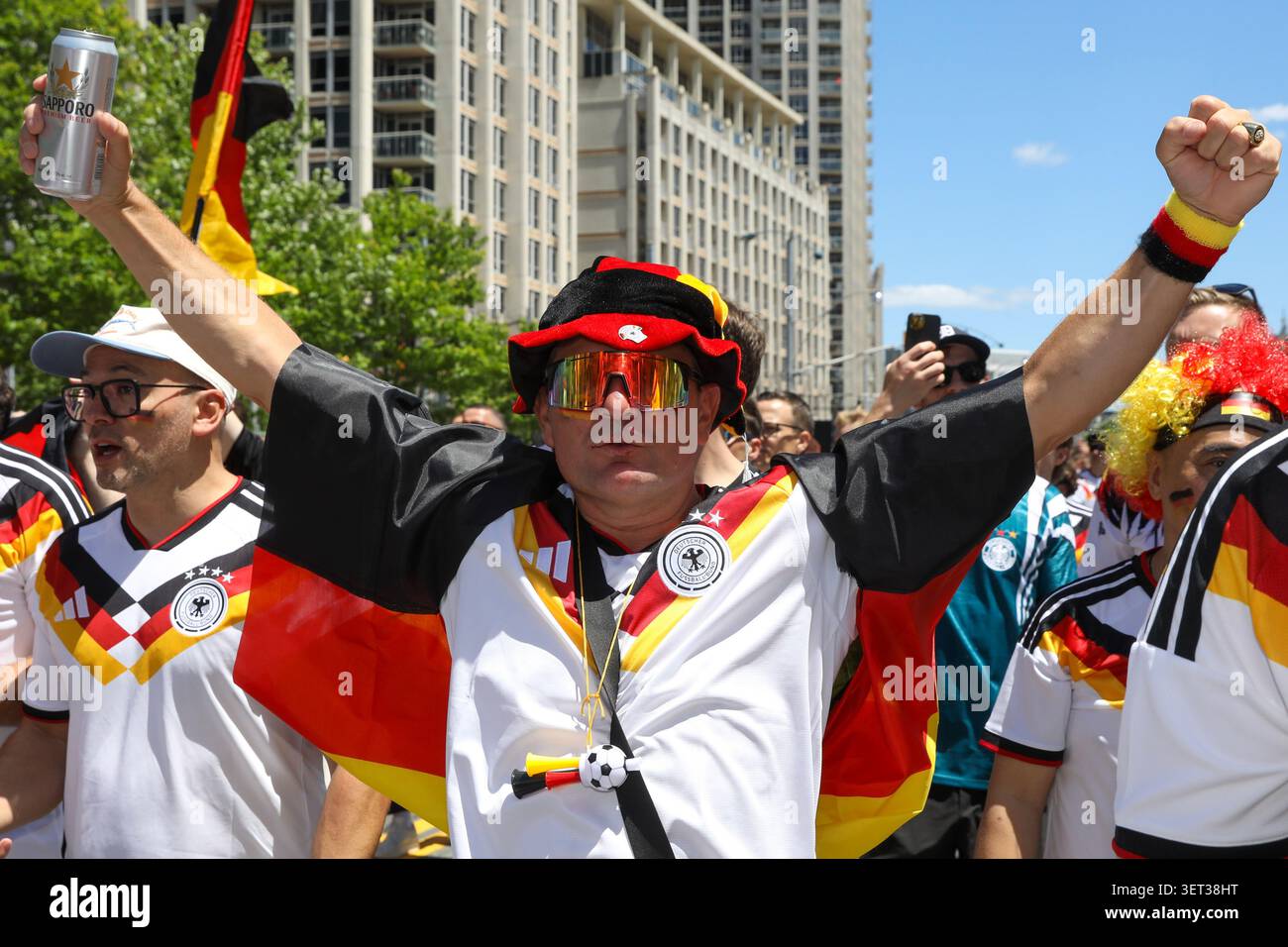 Toronto, Canada. 20 June, 2026. German fans march from Amsterdam ...