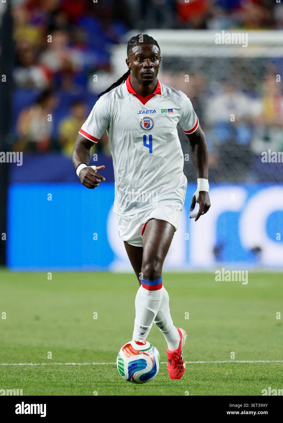 Ricardo Ade of Haiti on the ball during the FIFA World Cup 2026 Group C ...