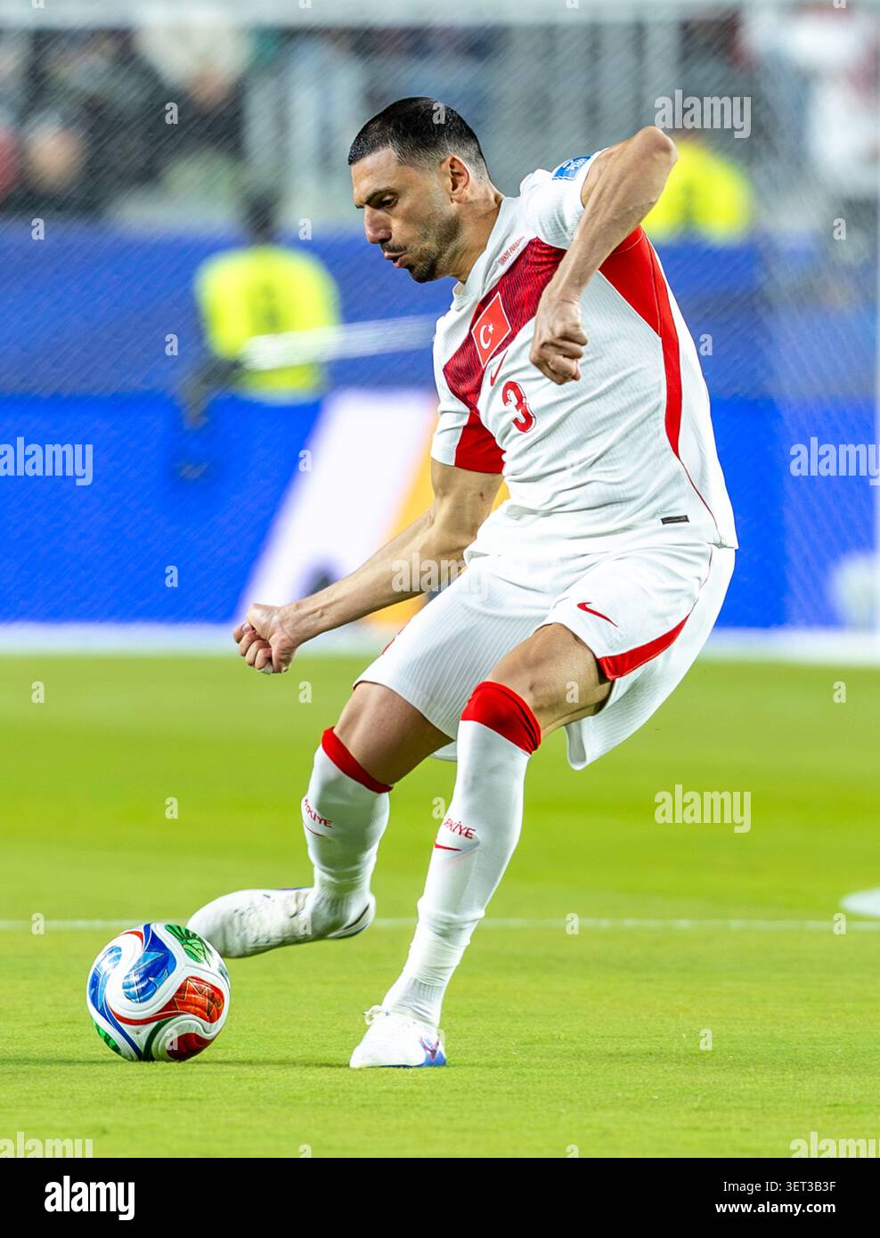 June 19 2026 TÃ¼rkiye defender Merih Demiral (3)kicks the ball forward ...