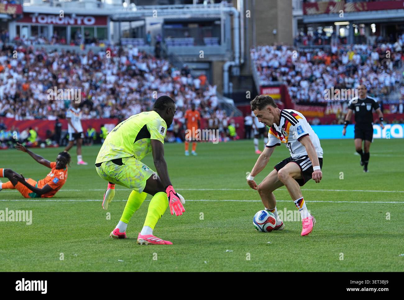 Yahia Fofana (Ivory Coast) and Florian Wirtz (Germany) battle for the ...