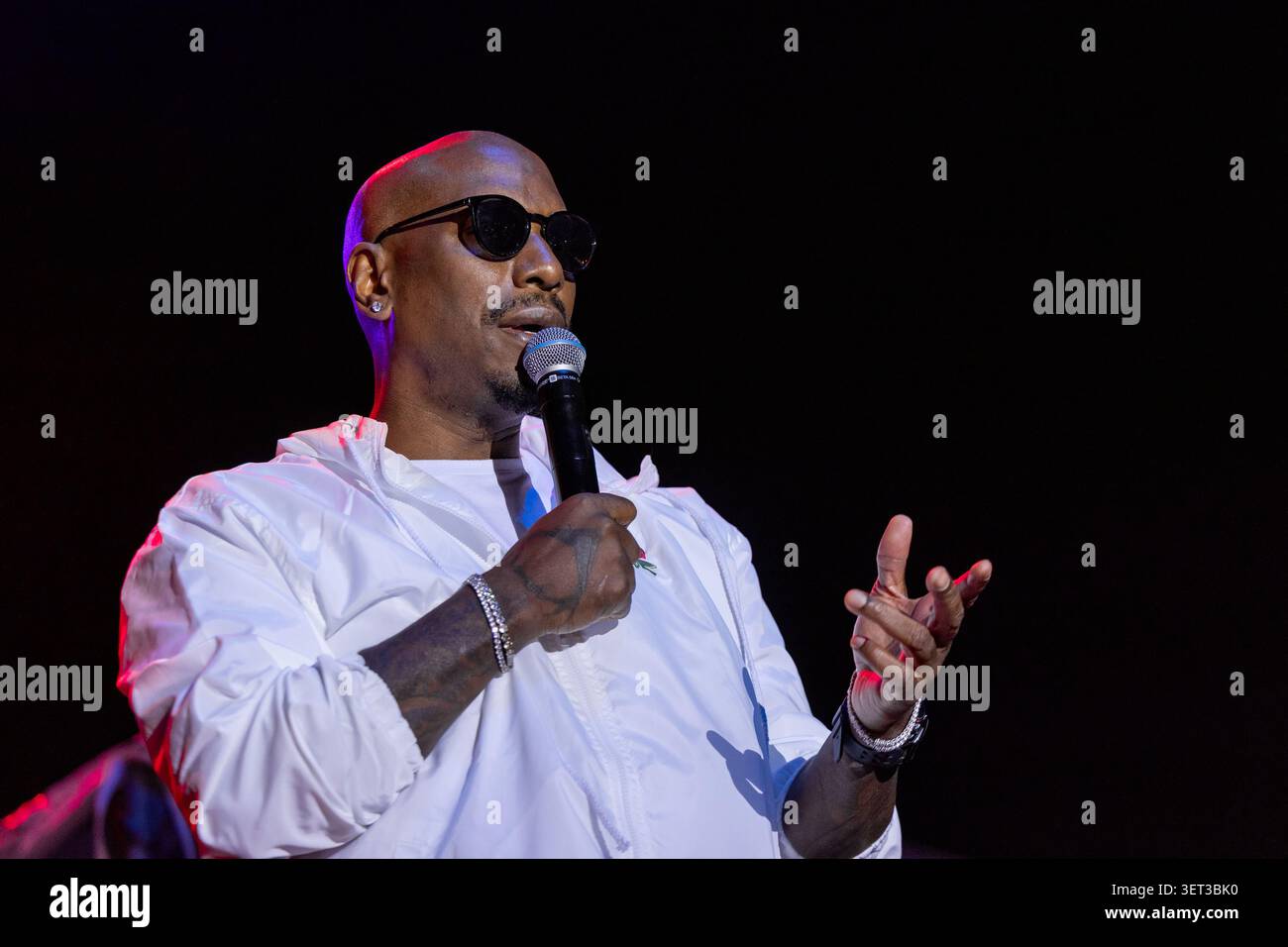 Singer Tyrese (Tyrese Darnell Gibson) during the Summerfest Music ...