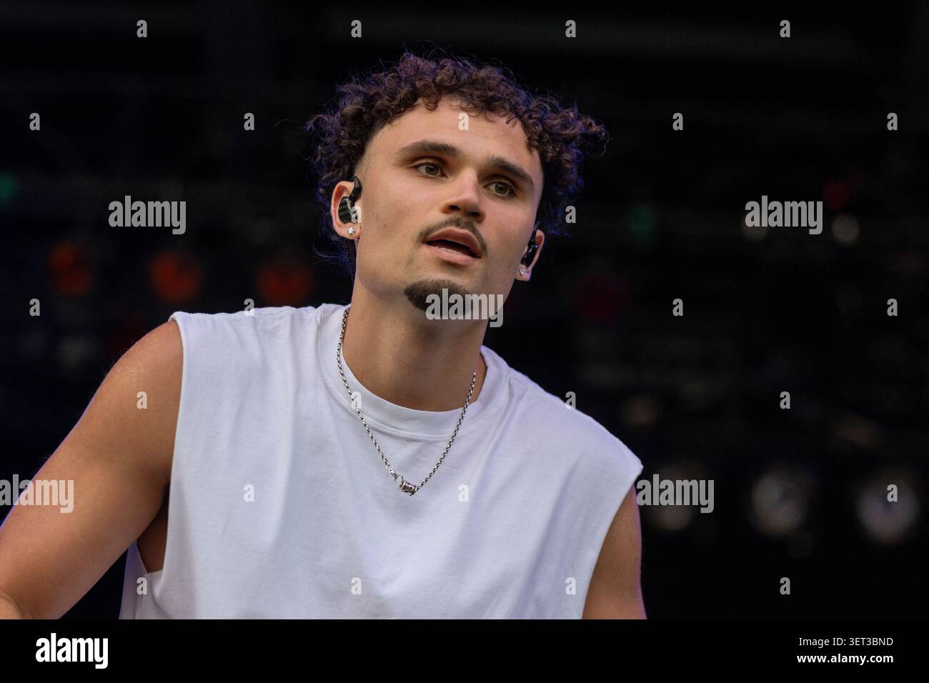 Musician Adrien Nunez during the Summerfest Music Festival on June 19 ...