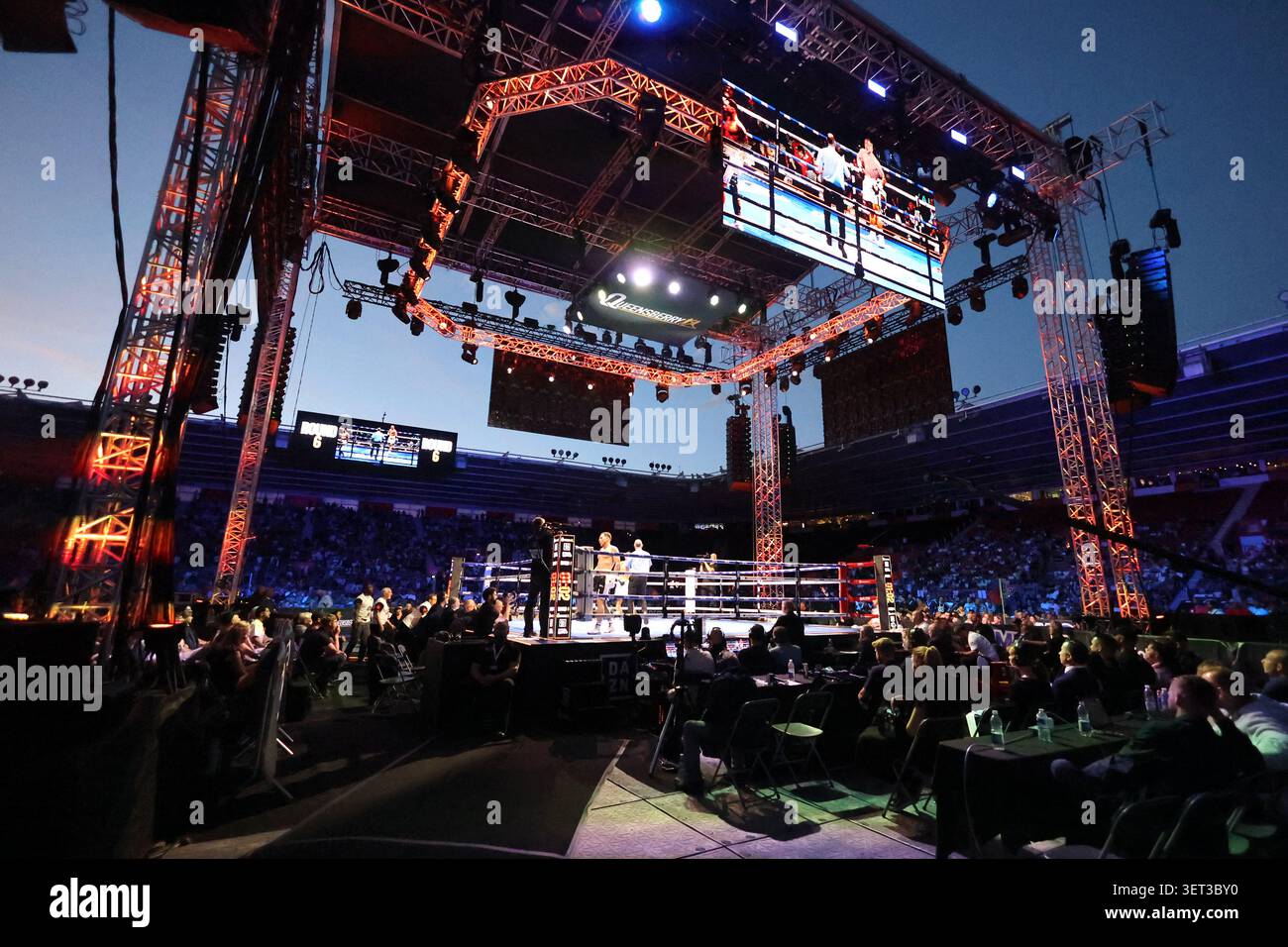 A general view of the IBF International Middleweight bout between ...