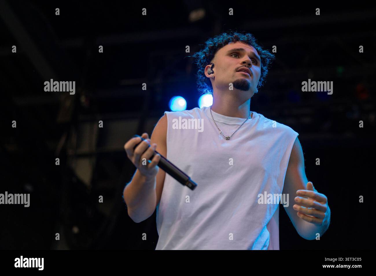 Musician Adrien Nunez during the Summerfest Music Festival on June 19 ...