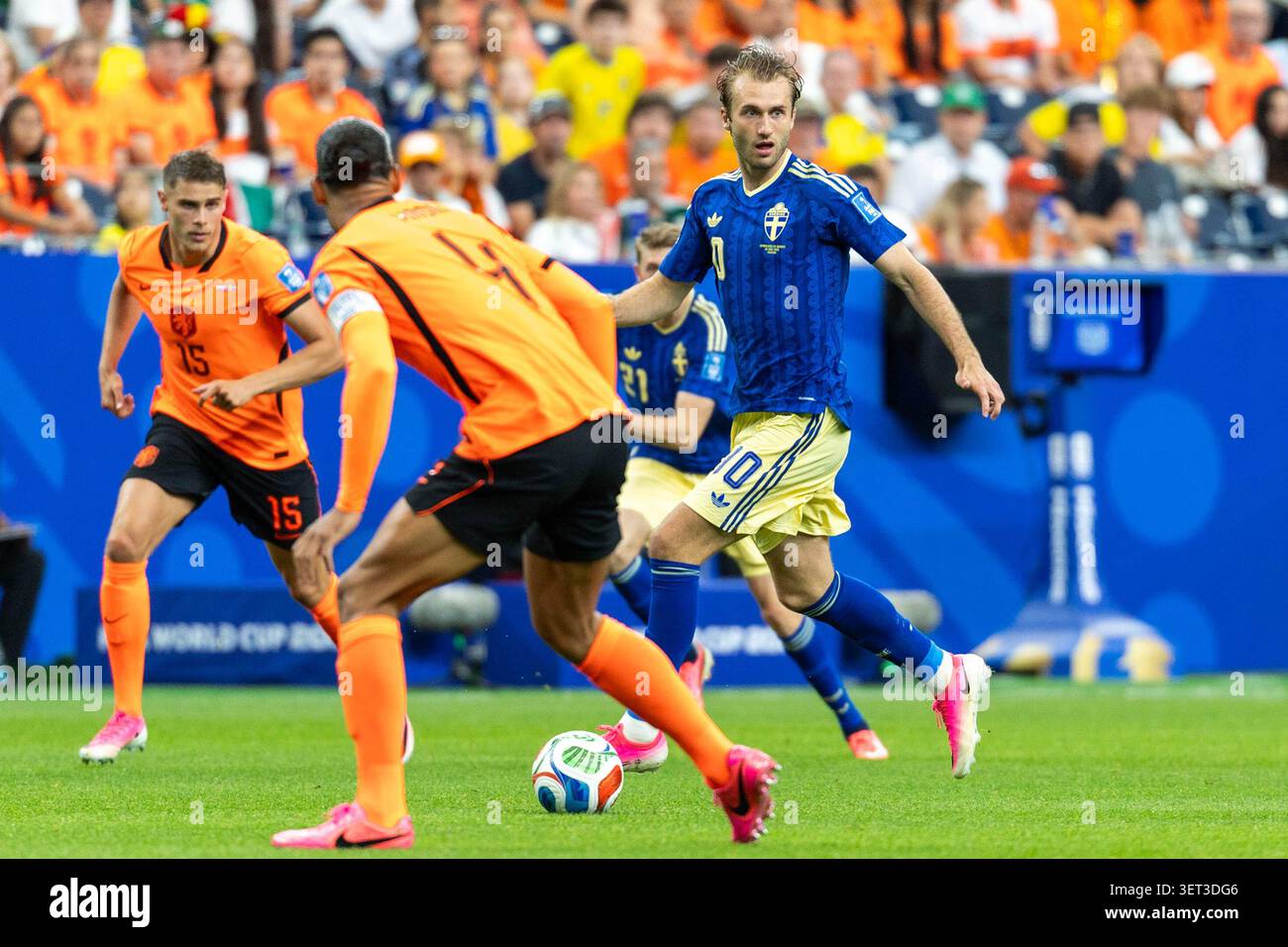 Sweden forward Benjamin Nygren (10) dribbles the ball during the ...