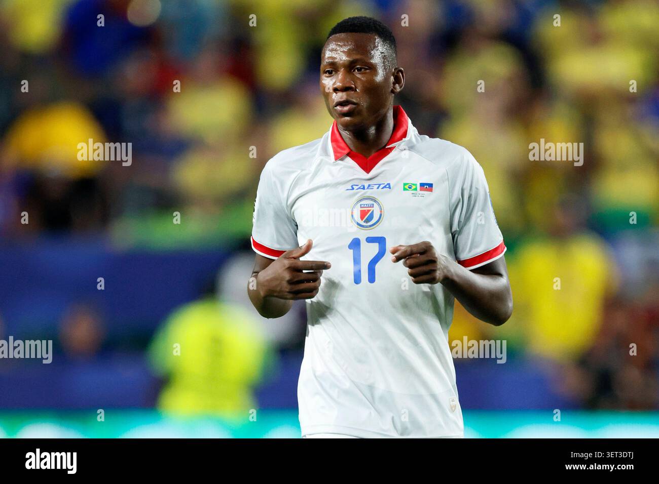 Danley Jean Jacques of Haiti running during the FIFA World Cup 2026 ...