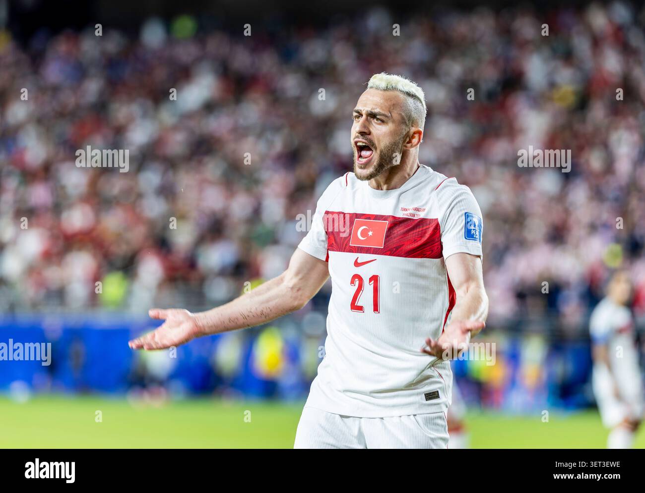 June 19 2026 TÃ¼rkiye midfielder BarÄ±ÅŸ Alper YÄ±lmaz (21)reacts over ...