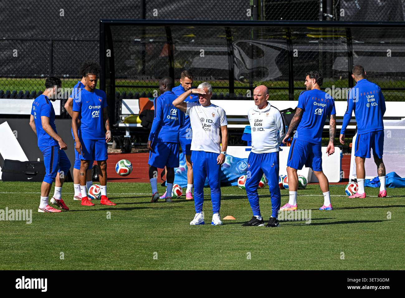 France's head coach Didier DESCHAMPS and France's assistant coach Guy ...