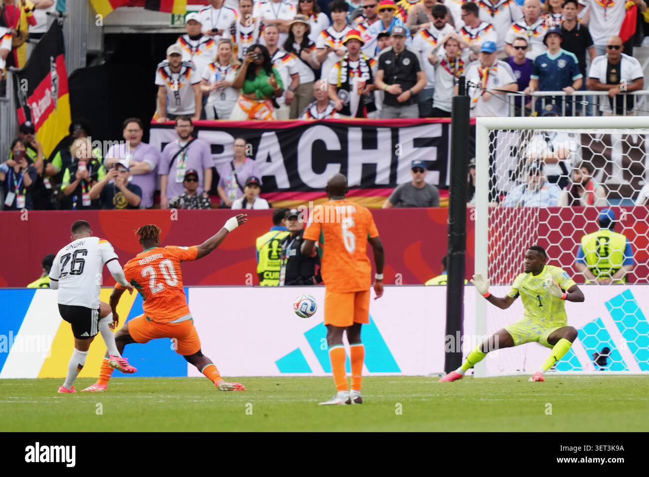 Germany's Deniz Undav (26) scores their second goal during the World ...