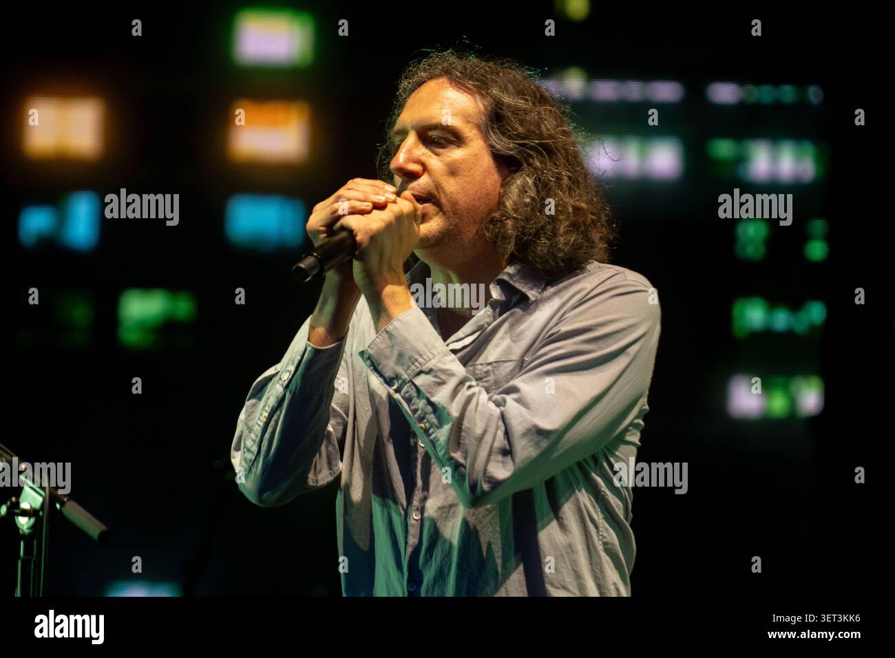 Thetford, UK, 20 June, 2026. Snow Patrol in concert. Pictured left to ...