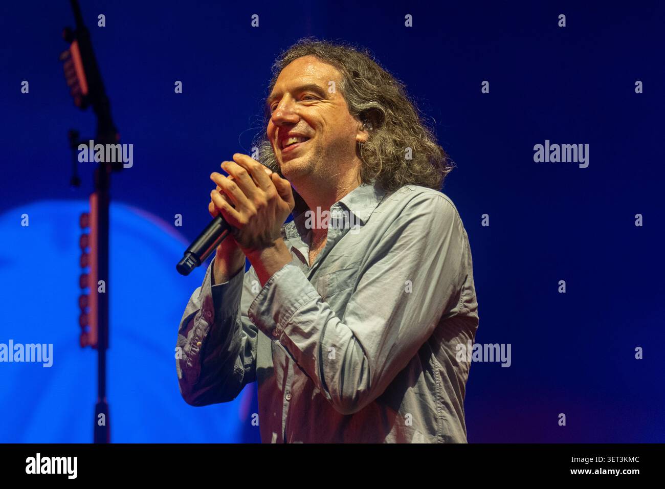 Thetford, UK, 20 June, 2026. Snow Patrol in concert. Pictured left to ...