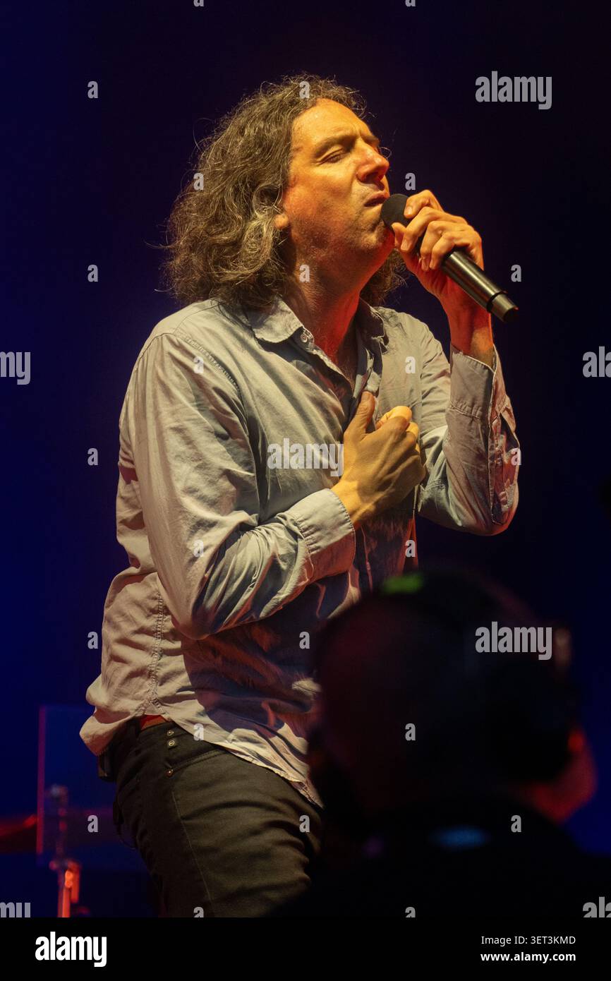 Thetford, UK, 20 June, 2026. Snow Patrol in concert. Pictured left to ...