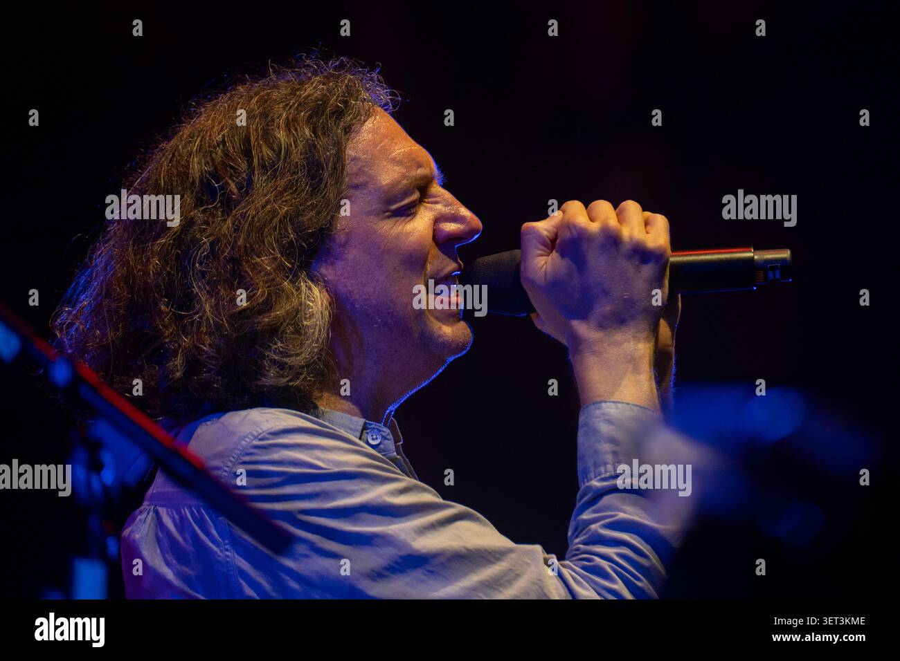 Thetford, UK, 20 June, 2026. Snow Patrol in concert. Pictured left to ...