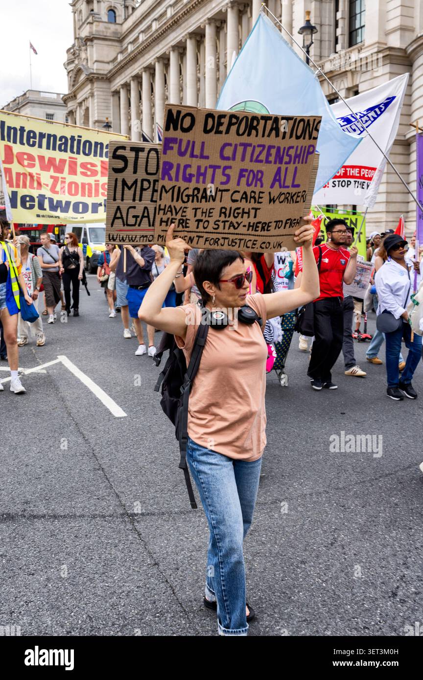 London, UK, 20th June, 2026. We reclaim our city and rise up against ...