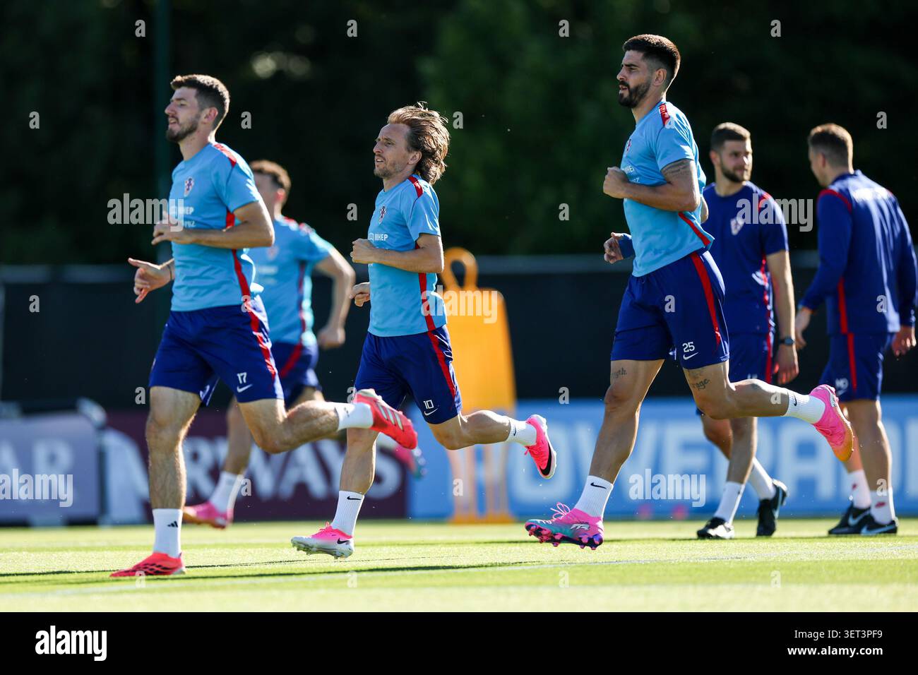 ALEXANDRIA, VIRGINIA - JUNE 20: Luka Modric and Petar Sucic during a ...