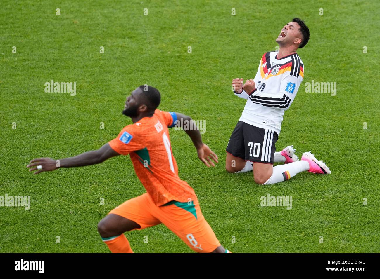 Germany's Nadiem Amiri (20) celebrates during the World Cup Group E ...