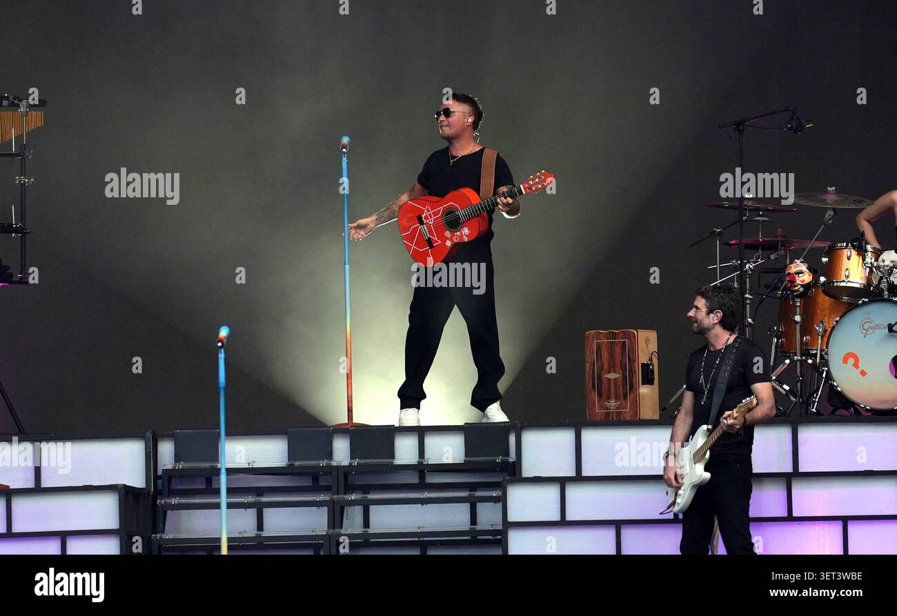 Concert by Alejandro Sanz at the Riyadh Air Metropolitan Stadium in ...