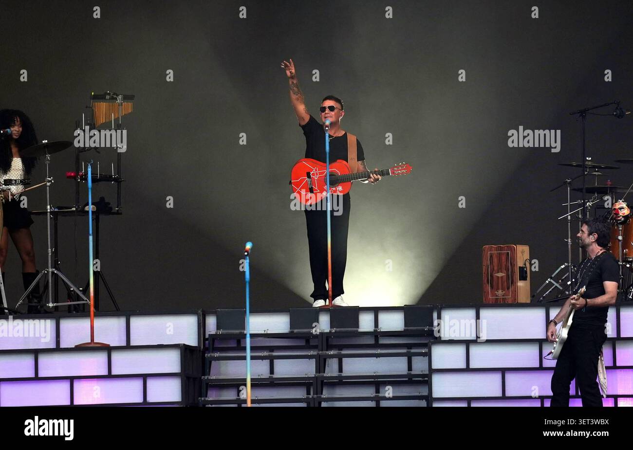 Concert by Alejandro Sanz at the Riyadh Air Metropolitan Stadium in ...