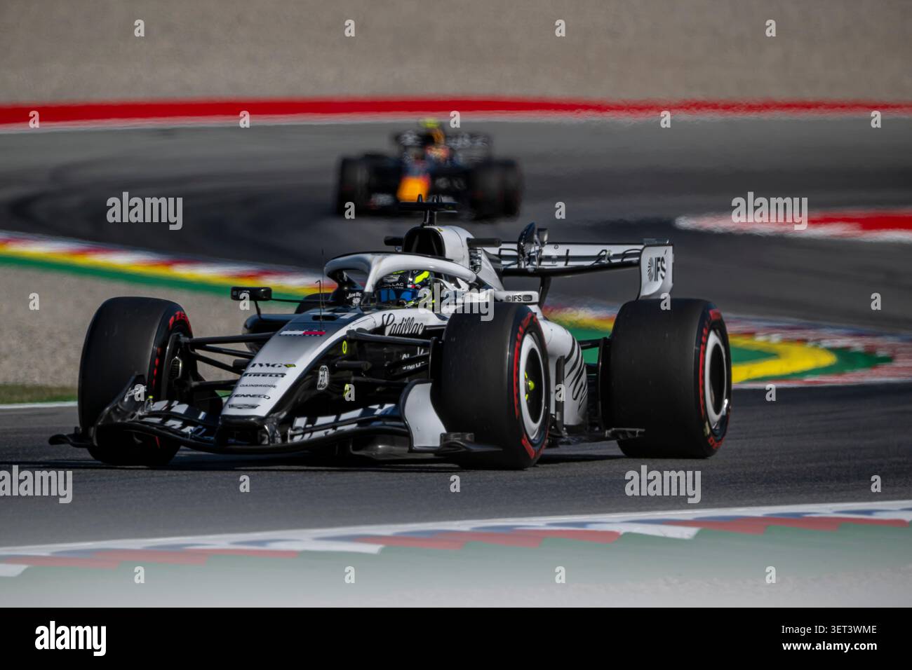 Montmelo, Spain, 12 Jun 2026, Sergio Perez, from Mexico competes for ...