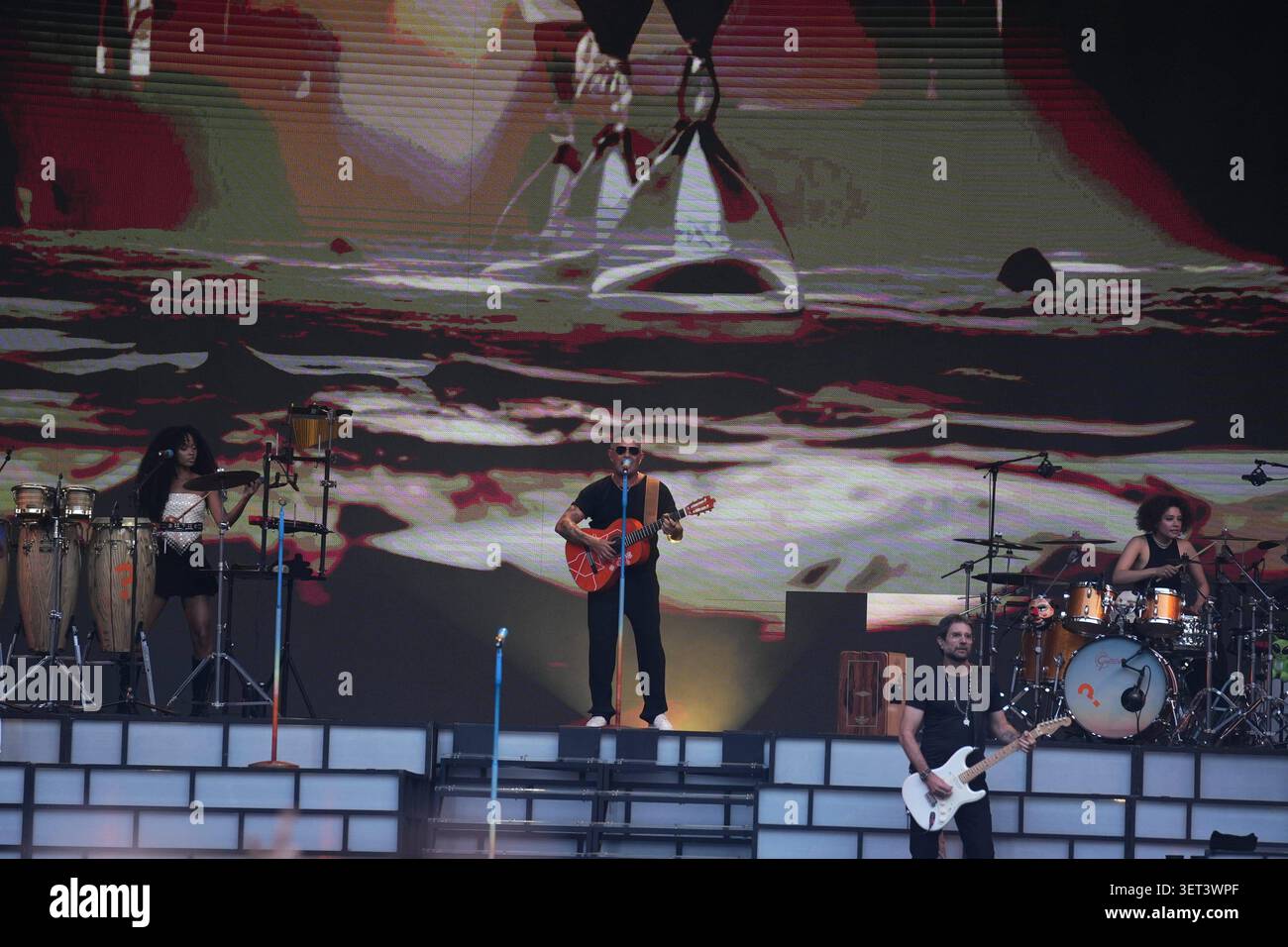 Concert by Alejandro Sanz at the Riyadh Air Metropolitan Stadium in ...