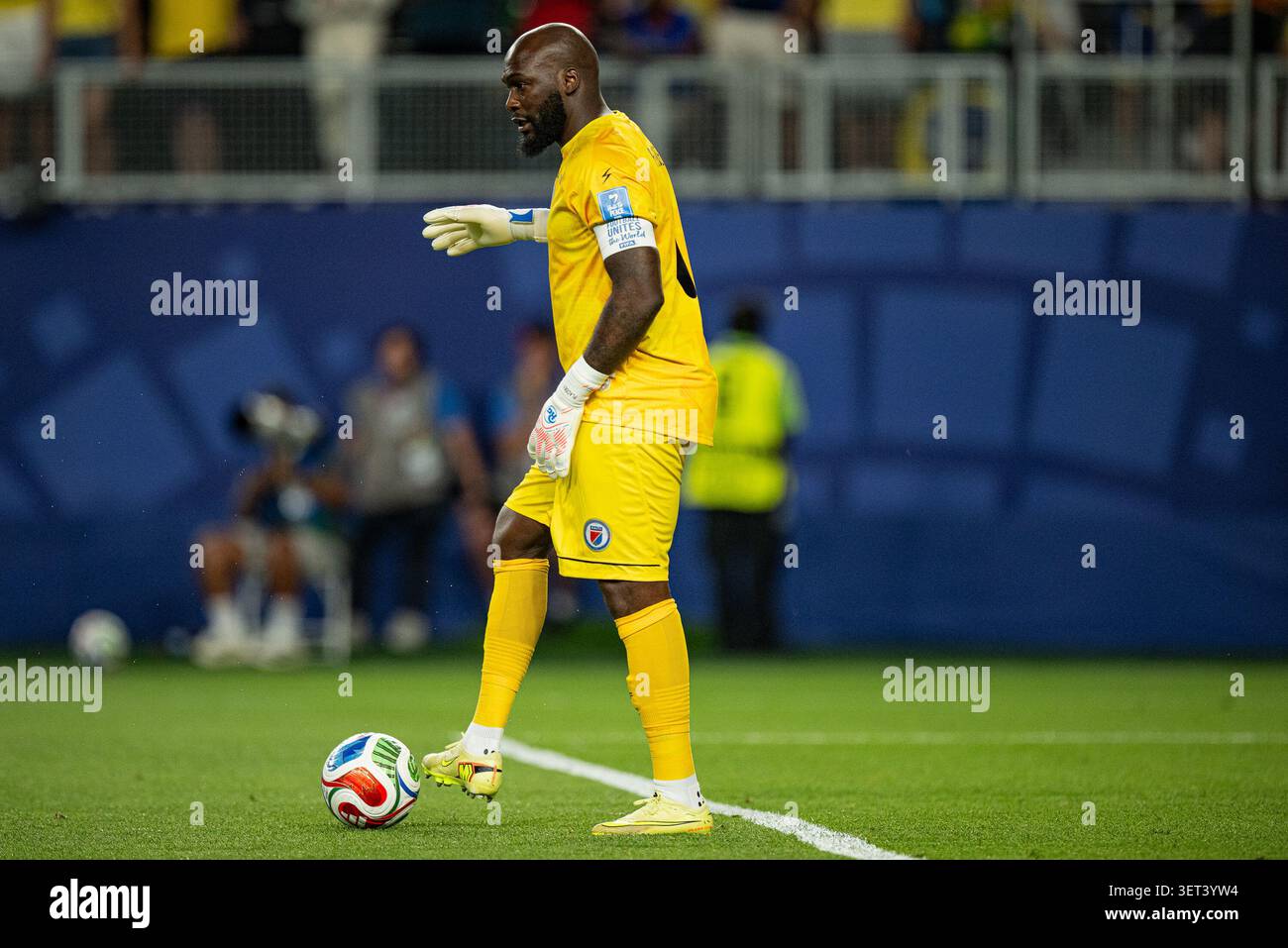 Johnny Placide of Haiti during the FIFA World Cup 2026 Group C match ...
