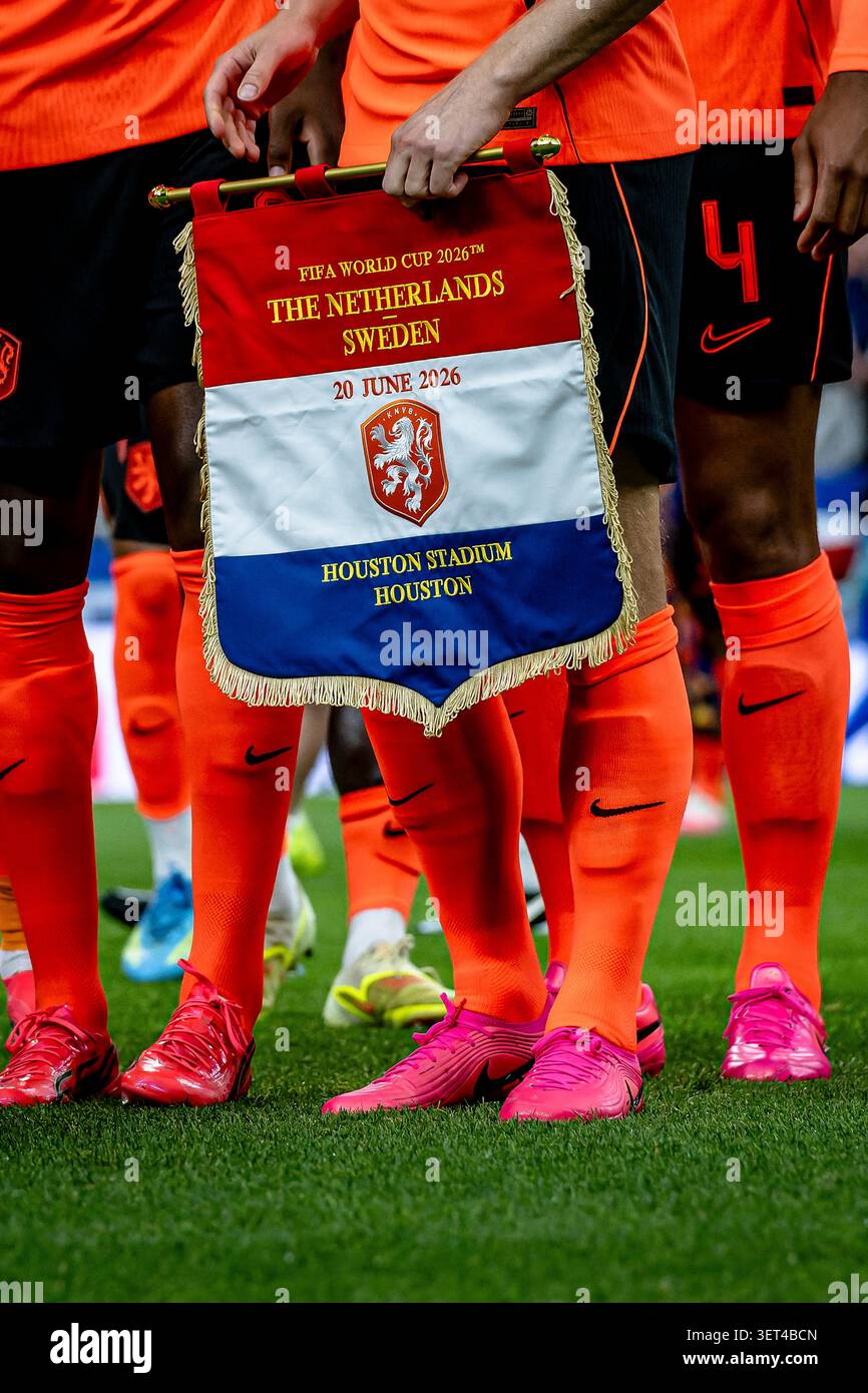 HOUSTON - close-up match pennant during the 2026 World Cup at NRG ...