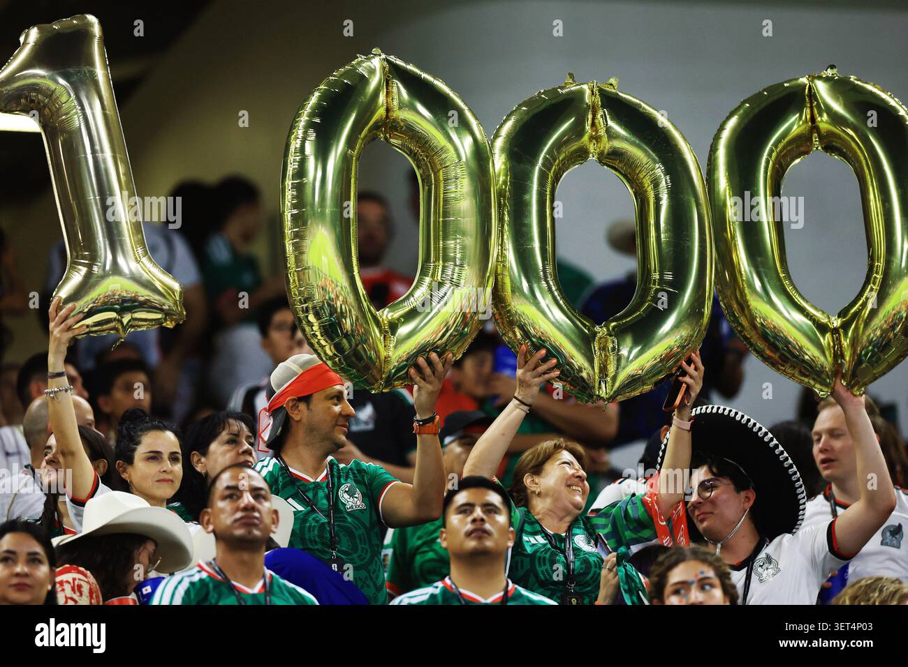 Spectators celebrate the 1000th World Cup match prior to 2026 FIFA ...