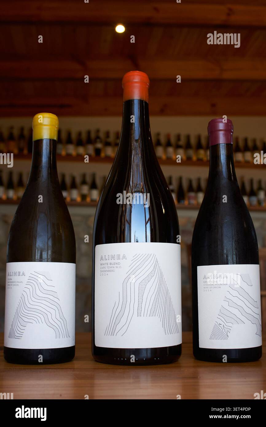 Bottles of Natasha Jacka's wine in Cape Town, South Africa, Thursday ...