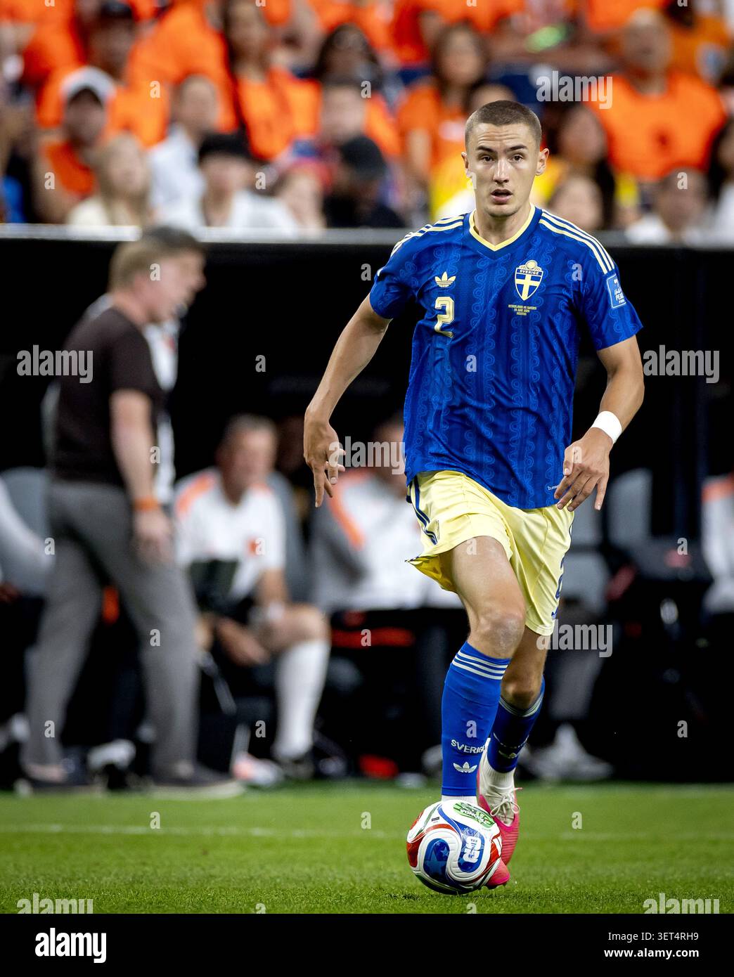 HOUSTON - Gustaf Lagerbielke of Sweden during the FIFA 2026 Group F ...