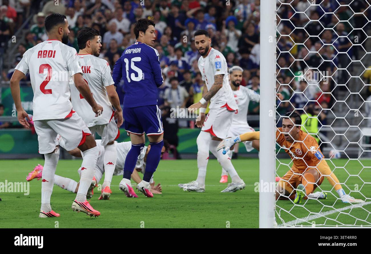 Daichi Kamada (15) of Japan scores an opener in the first half of 2026 ...