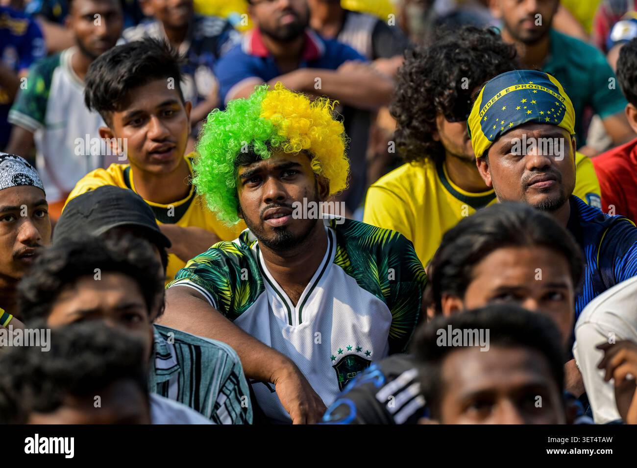 Brazil football fans seen watching the FIFA 2026 World Cup football ...