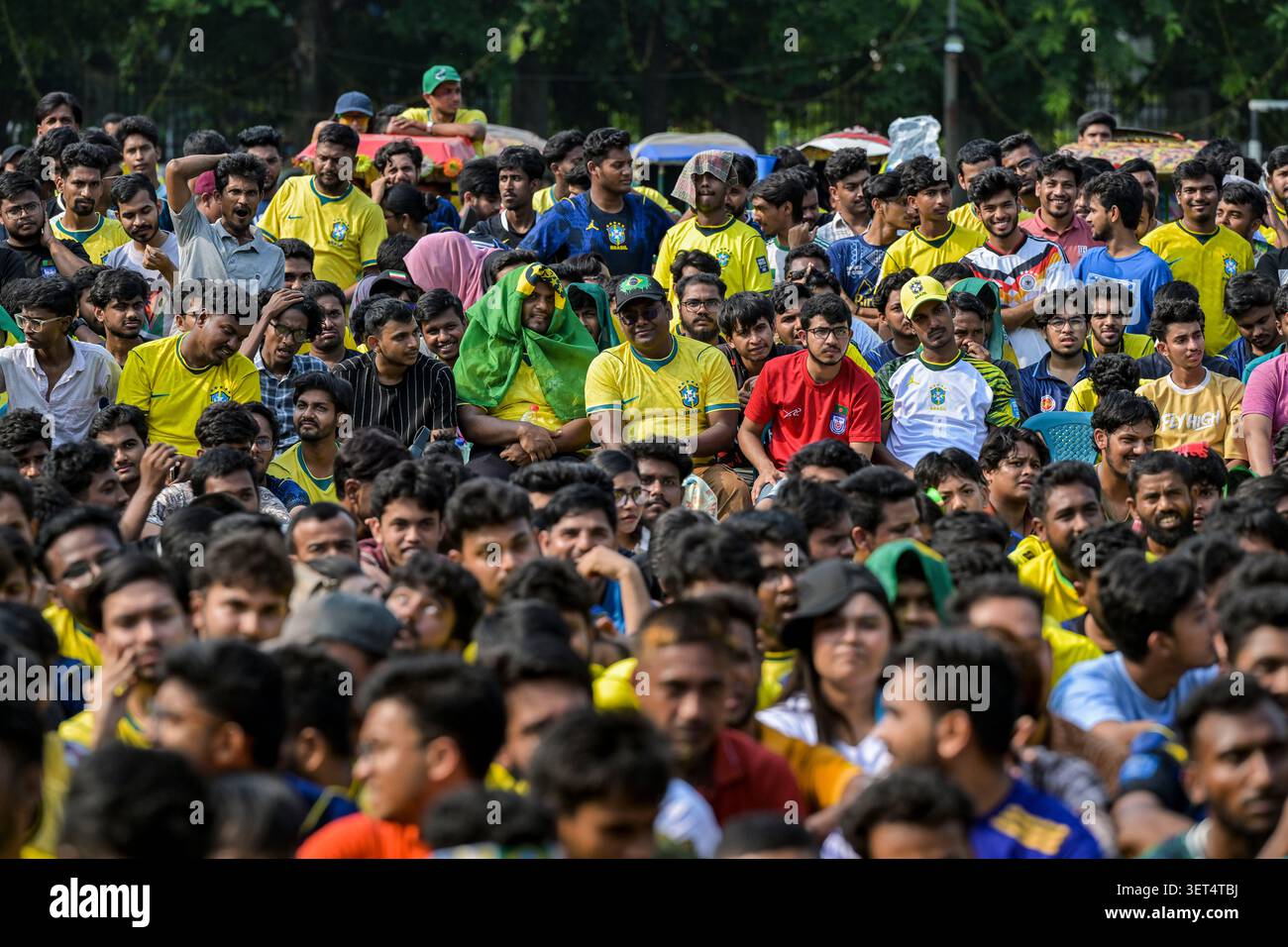 Brazil football fans seen watching the FIFA 2026 World Cup football ...