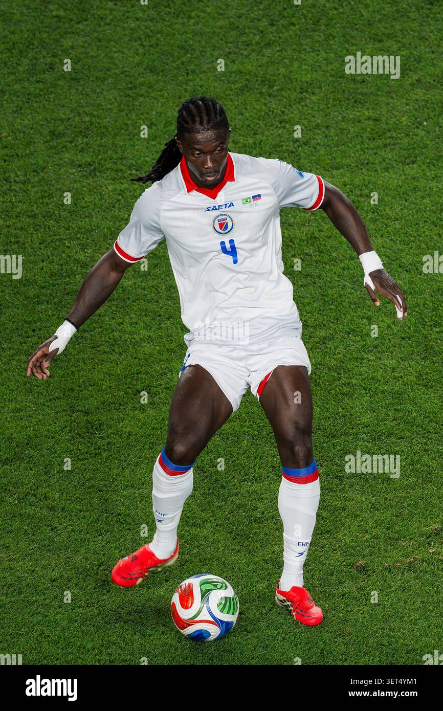 Ricardo Ade of Haiti in action during the FIFA World Cup 2026 Group C ...