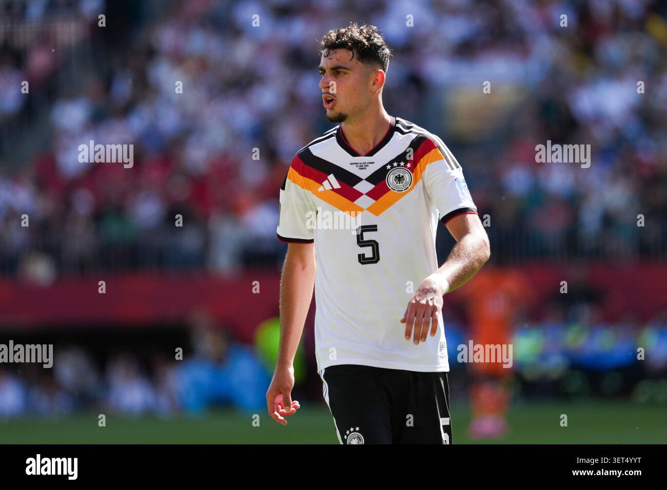Aleksandar Pavlovic #05 of Germany looks on during the 2026 FIFA World ...