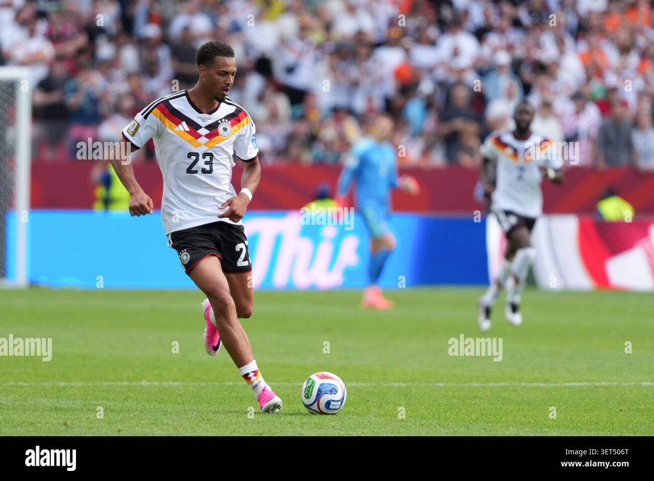 Felix Nmecha #23 of Germany dribble the ball during the 2026 FIFA World ...