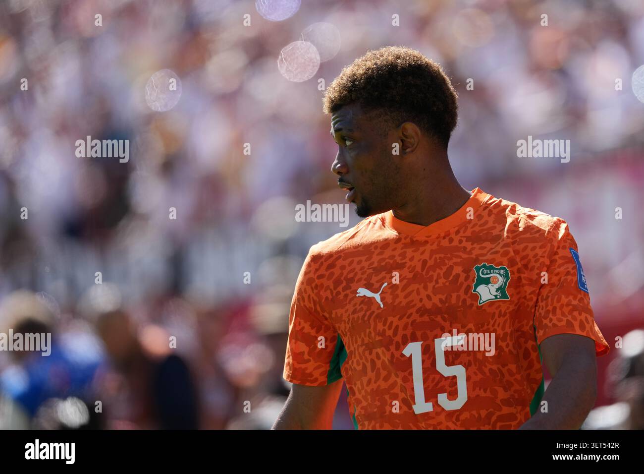 Amad Diallo #15 of Ivory Coast during the 2026 FIFA World Cup Group E ...