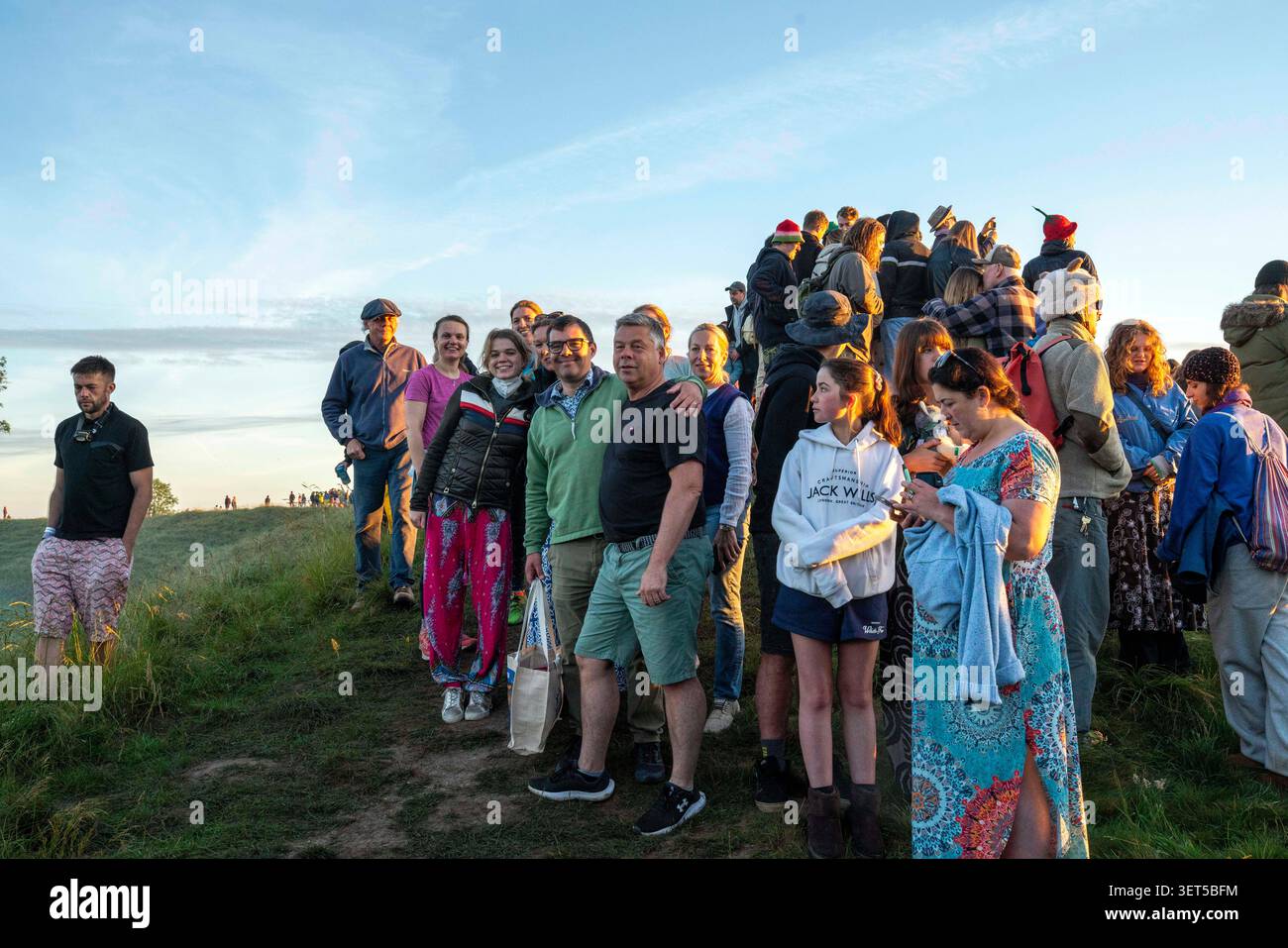 Avebury, Wilstshire, UK, 2026 - Thousands of people gatgher at Avebury ...