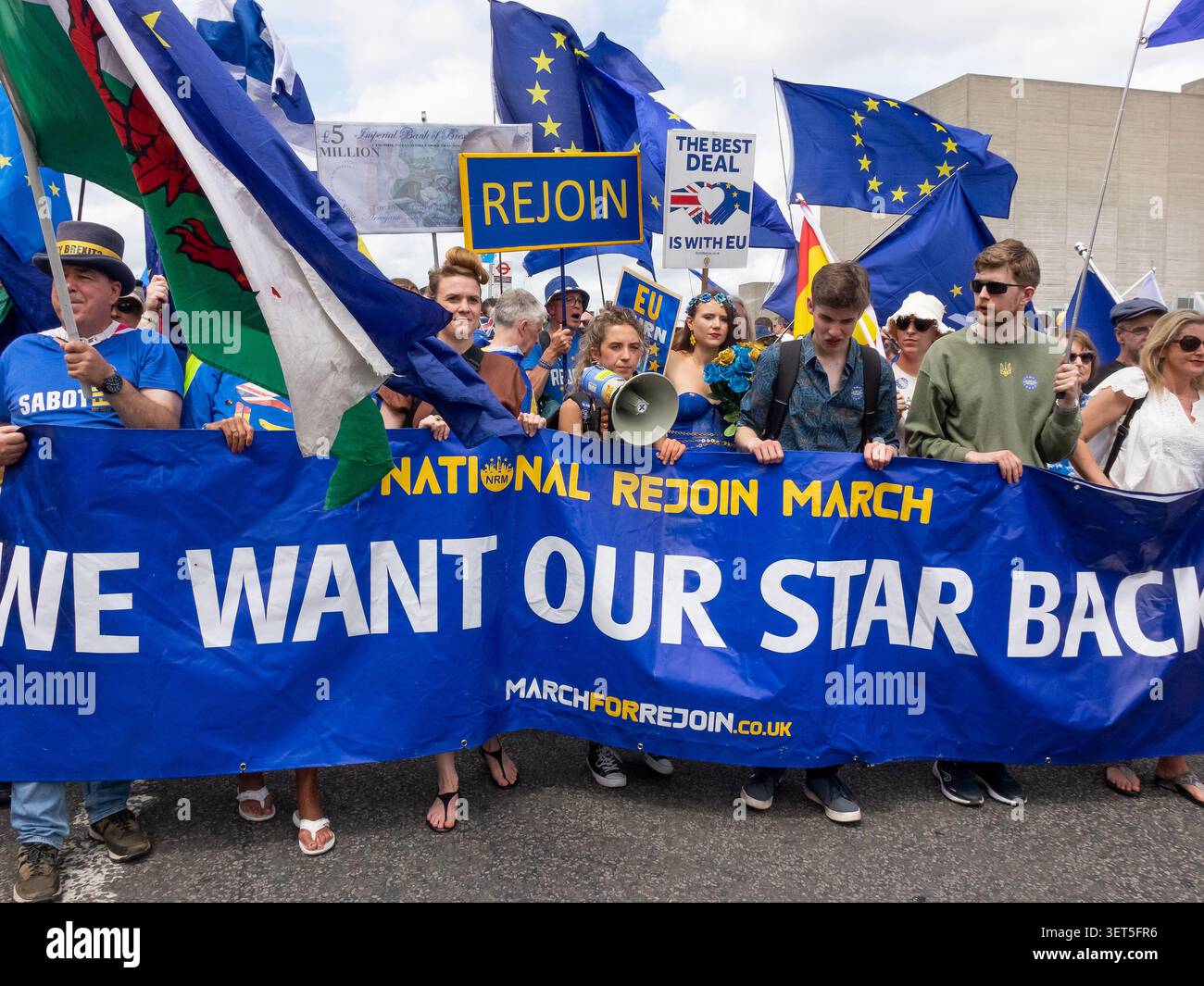 London UK, 20h June 2026. National Rejoin March on10th anniversary of ...