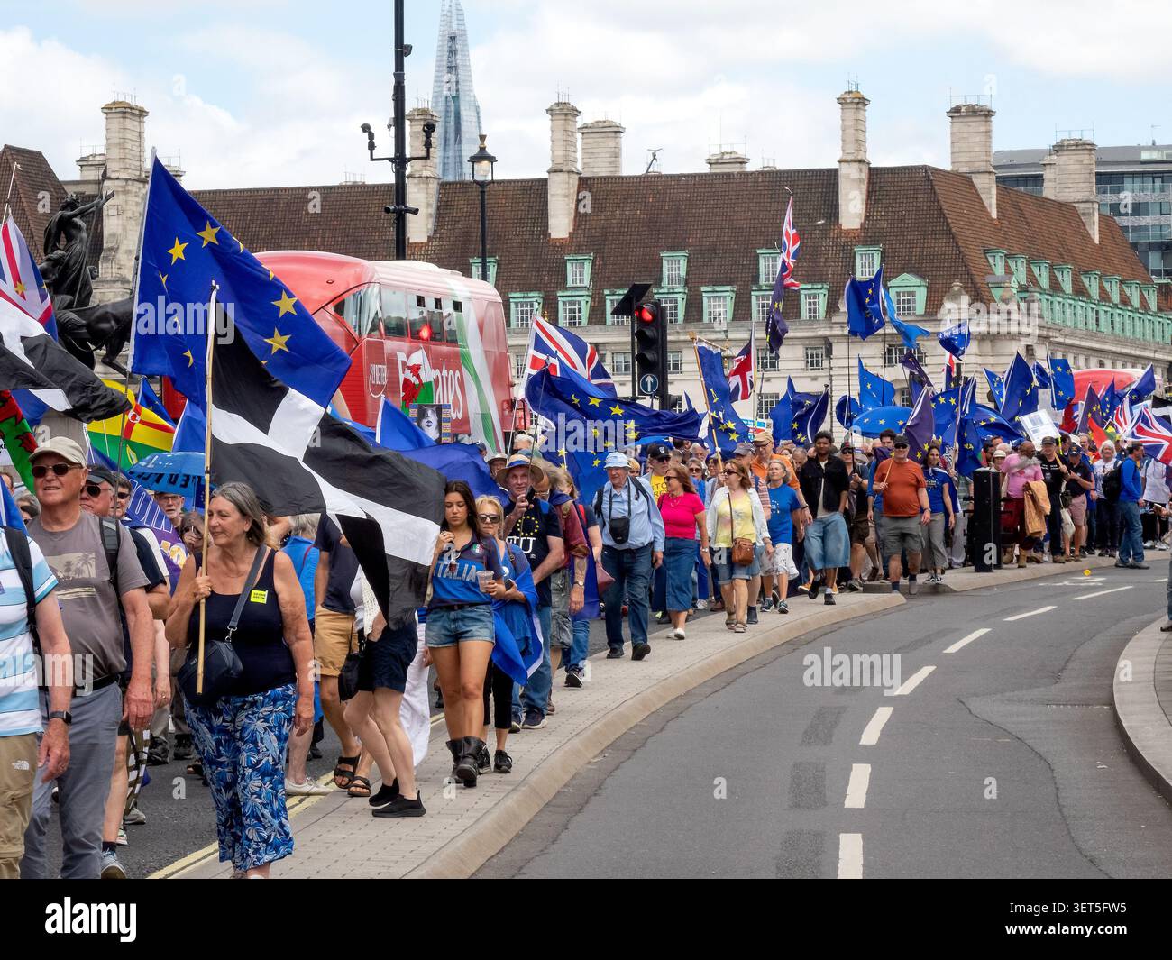 London UK, 20h June 2026. National Rejoin March on10th anniversary of ...