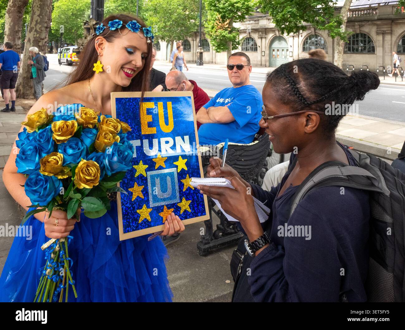 London UK, 20h June 2026. National Rejoin March on10th anniversary of ...