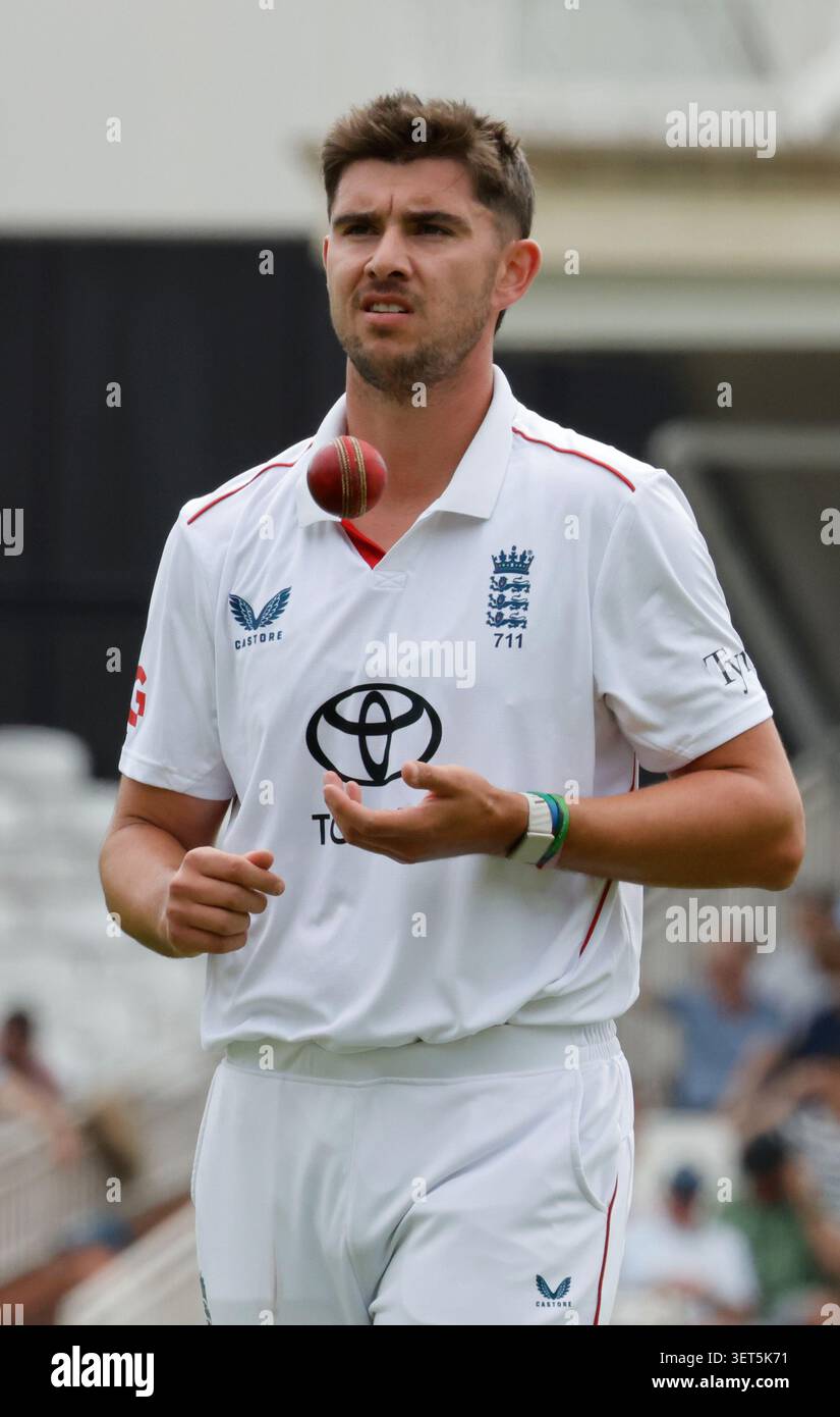 London, ENGLAND -England's Josh Tongue (Nottinghamshire) in action ...