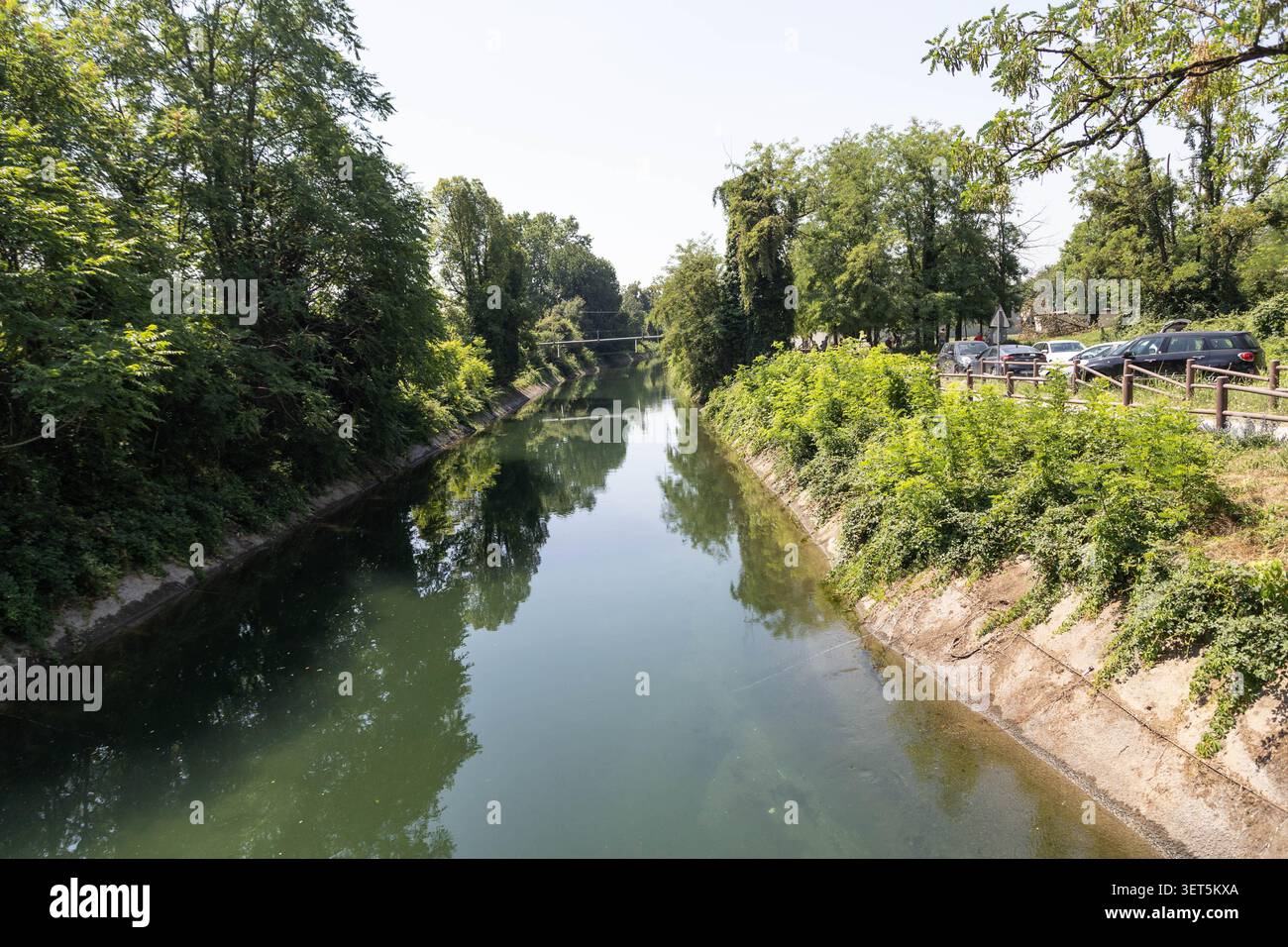 IPA85905946 - Milan, Senago, Villoresi Bike Path, Road to Cesate, June ...