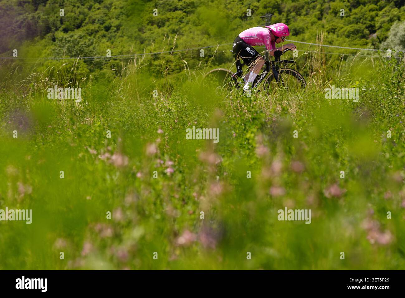 Sweden's Linus Larsson of EF Education - Aevolo during Stage 8 of the ...