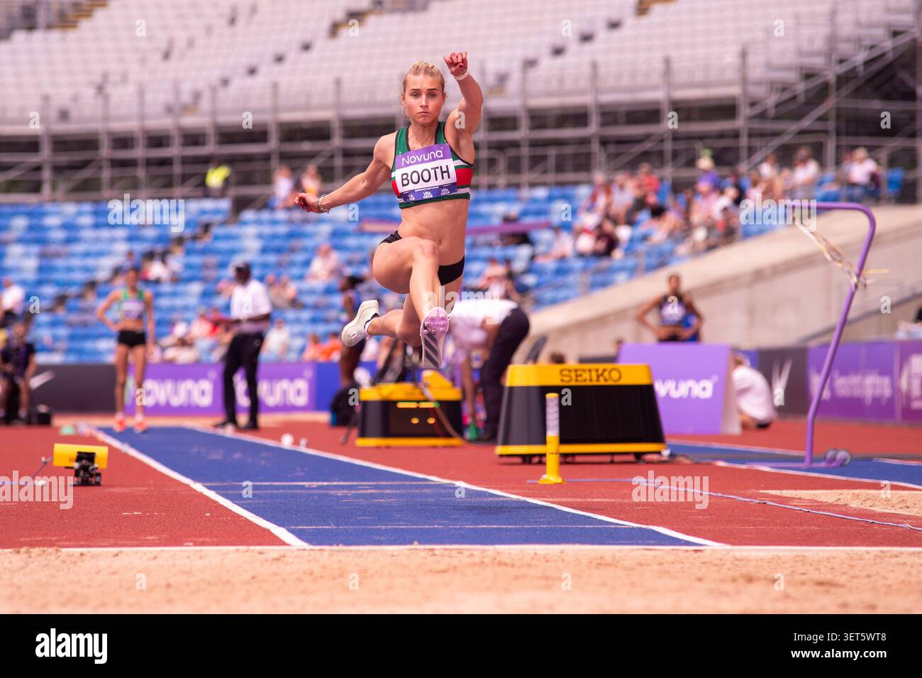 Melissa Booth in action in the Womens Triple Jump at the UK Athletics ...