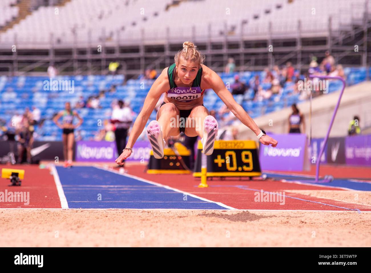 Melissa Booth in action in the Womens Triple Jump at the UK Athletics ...